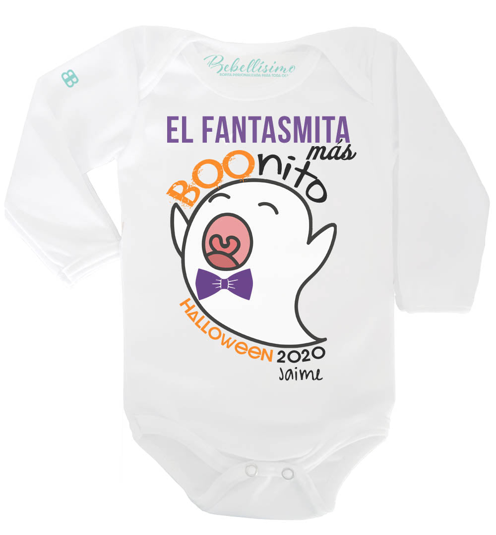 Pañalero Personalizado Halloween Modelo "El fantasmita más bonito ...